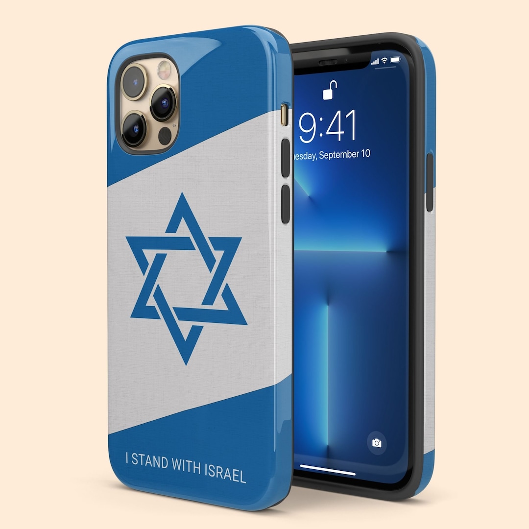 I Stand With Israel iPhone 15 Plus Case, Support Israel Flag Case for ...