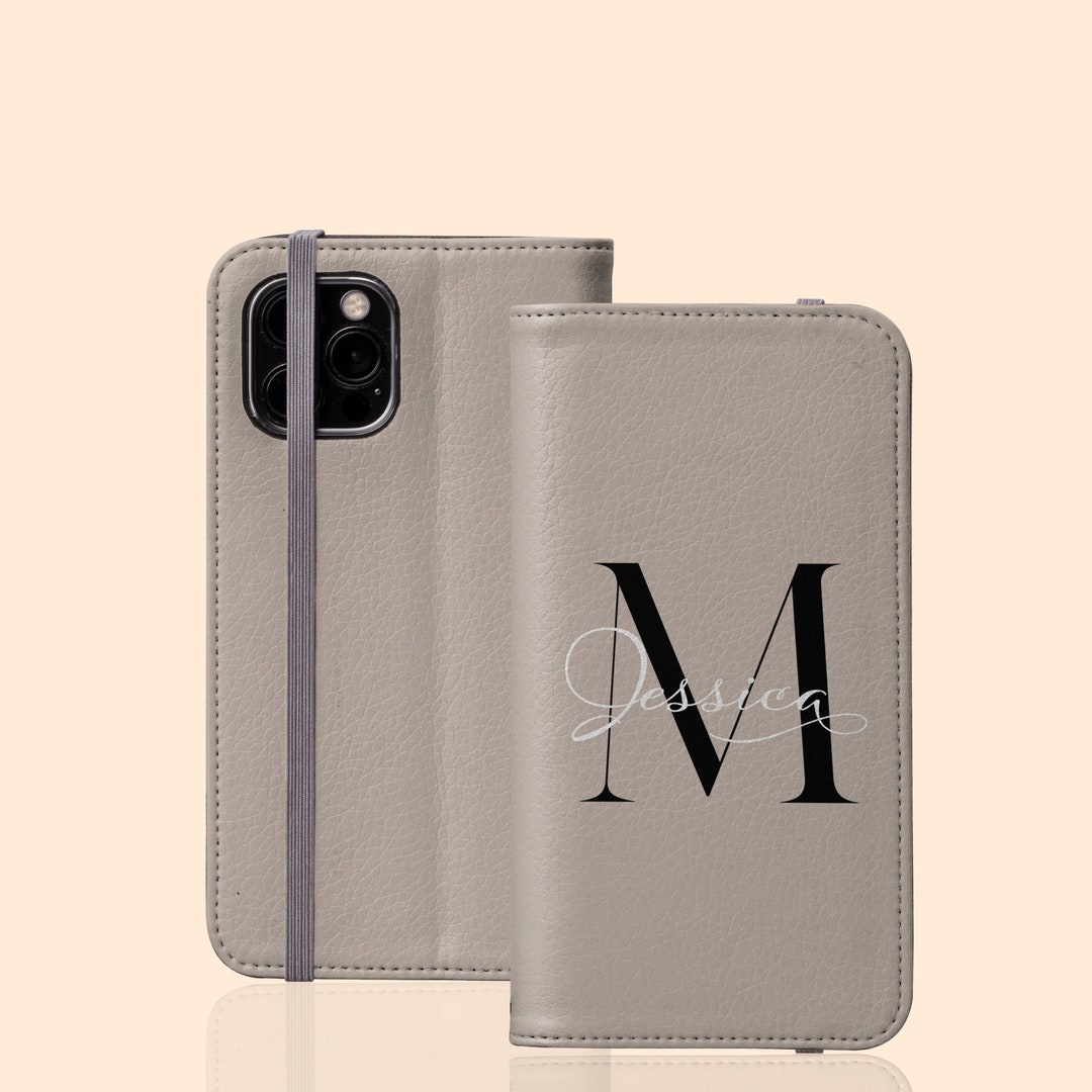 Custom Name & Initials iPhone 17 Air Case, Personalized Flip Folio ...