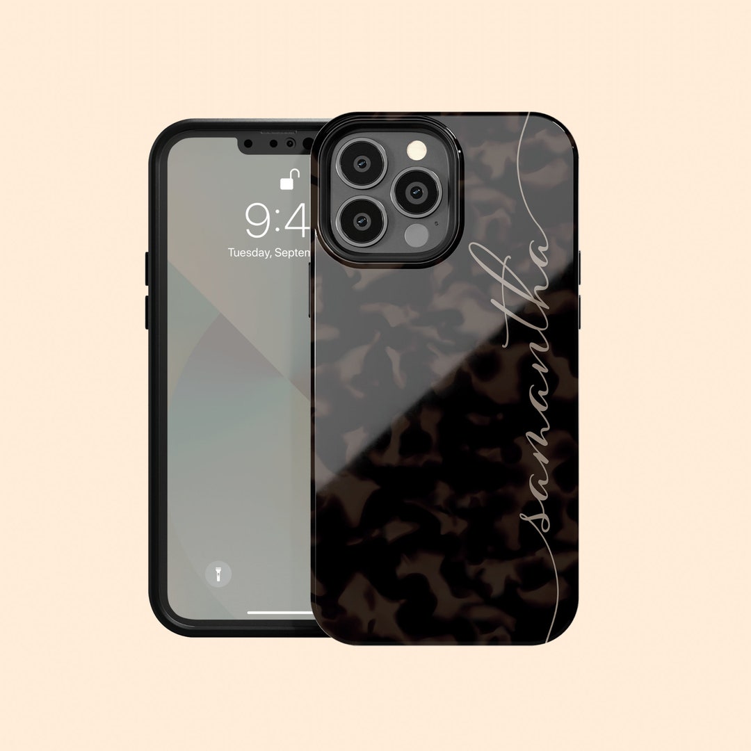 Custom Name iPhone 15 Plus Case, Personalized Calligraphy Monogram ...