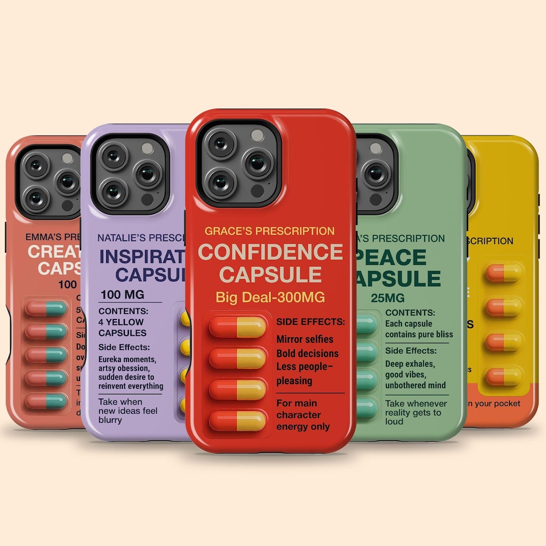Personalized Mood Capsule iPhone 17 Air Case, Custom Playful ...