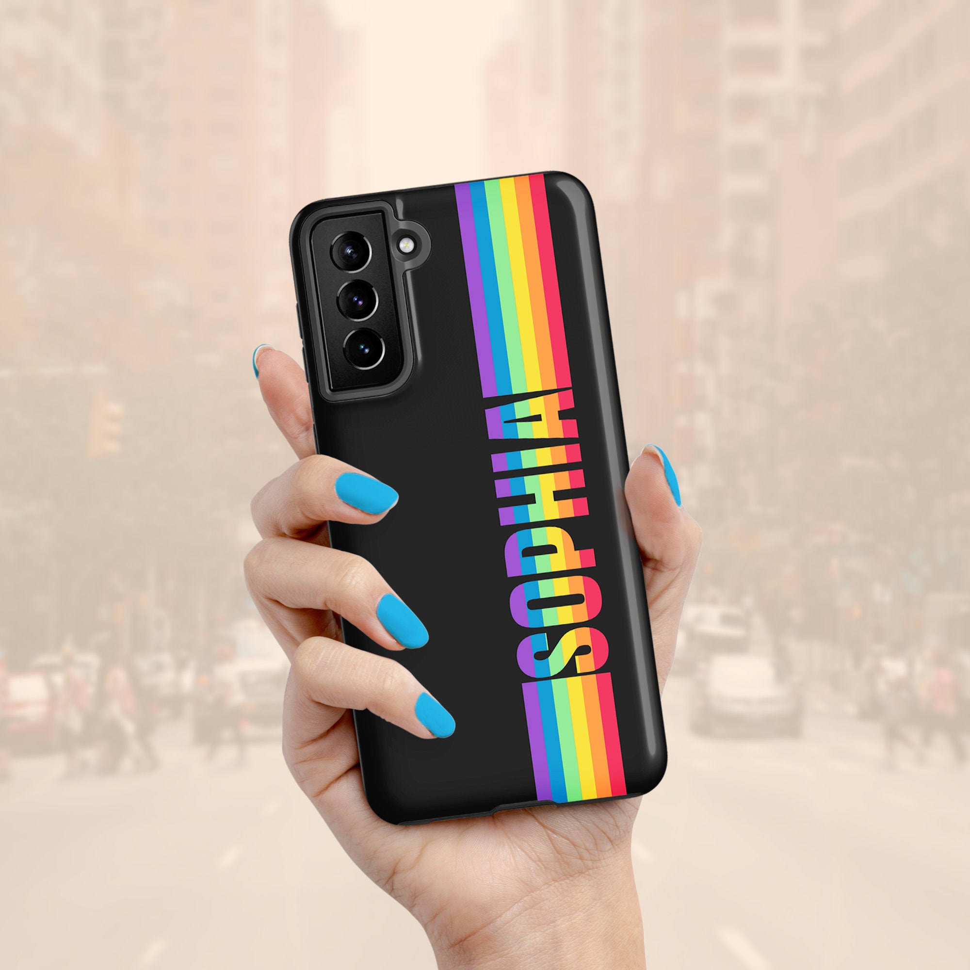 Personalized Pride Rainbow Name Galaxy Case LGBTQ Flag Case - Etsy