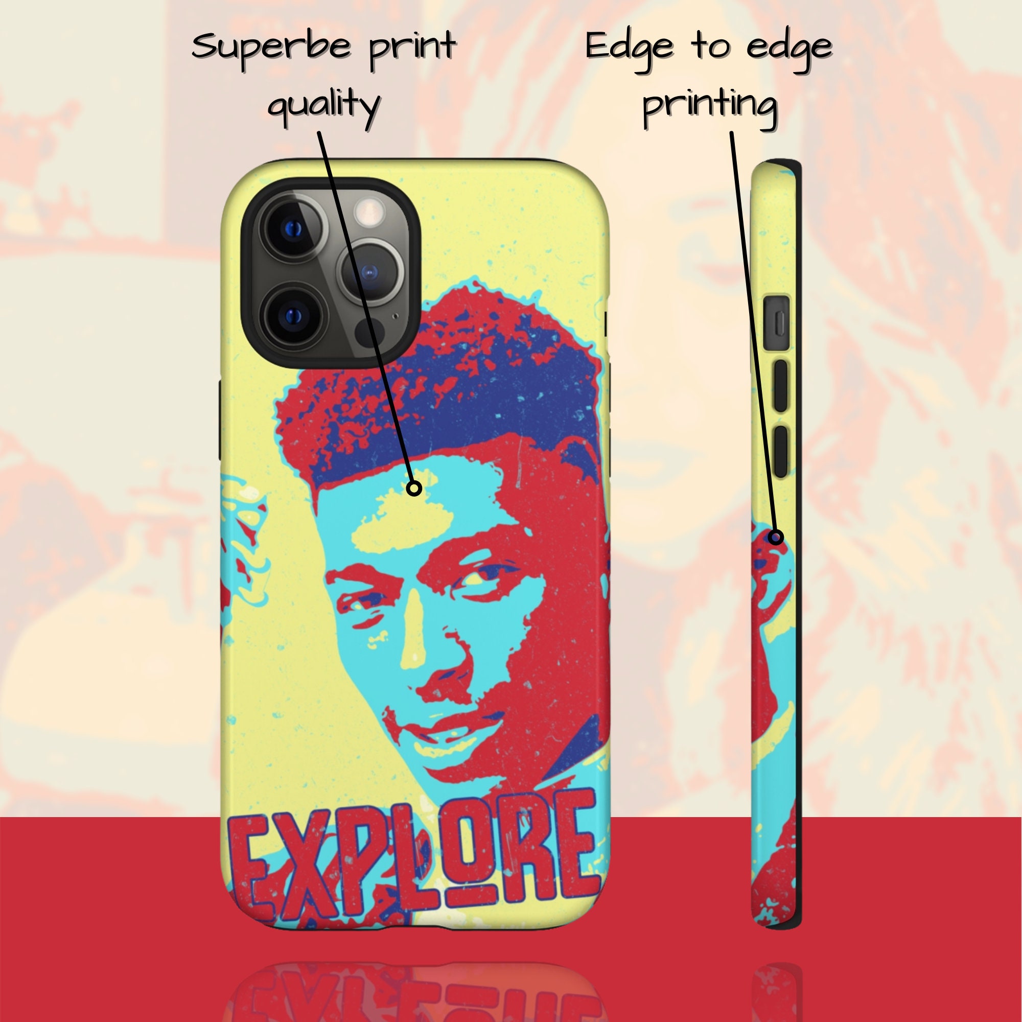 Personalized Photo Phone Case Retro Poster Portrait Case for | Etsy