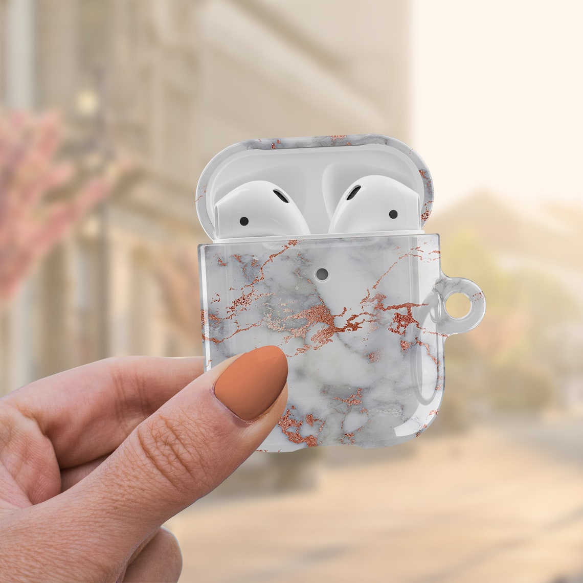 Artisticases Custom Name Marble Pattern Case for Airpods Gen 1 & 2 ...