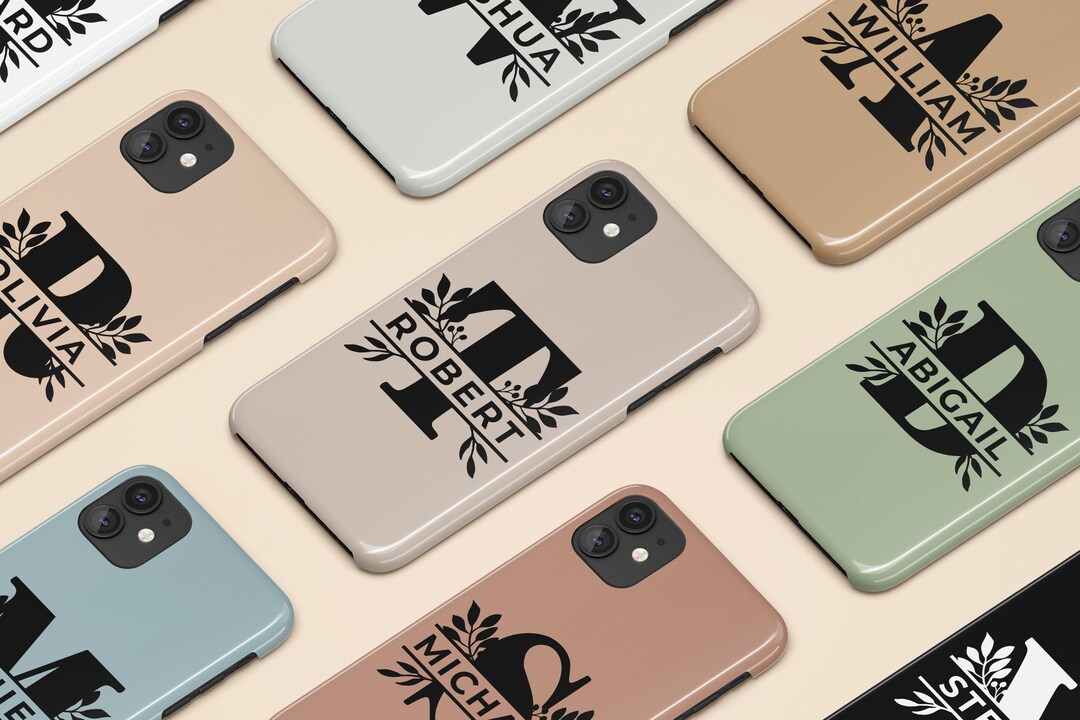 Personalized Monogram iPhone 16 Plus Case, Custom Name Case for iPhone ...