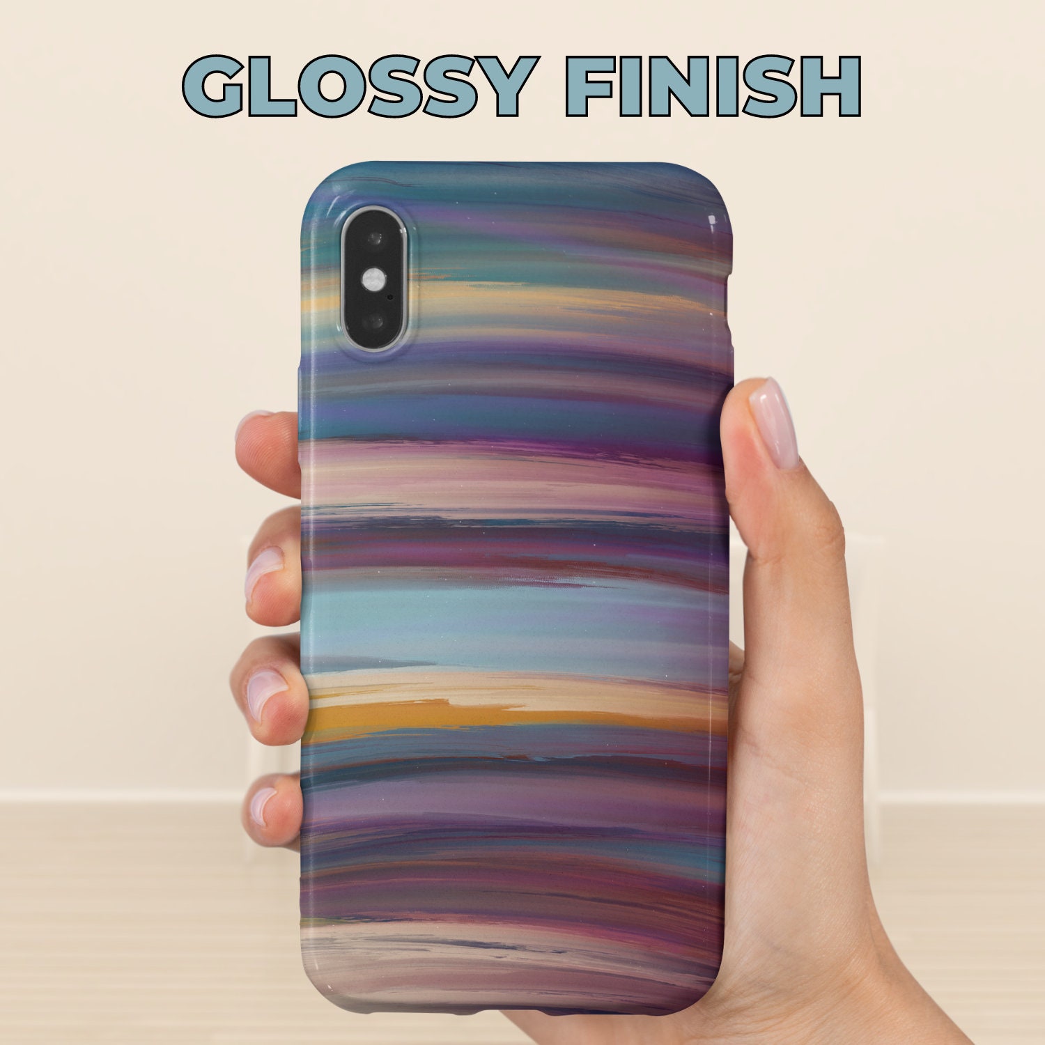 Abstract Art Acrylic Brushstrokes Aesthetic Phone Case iPhone | Etsy