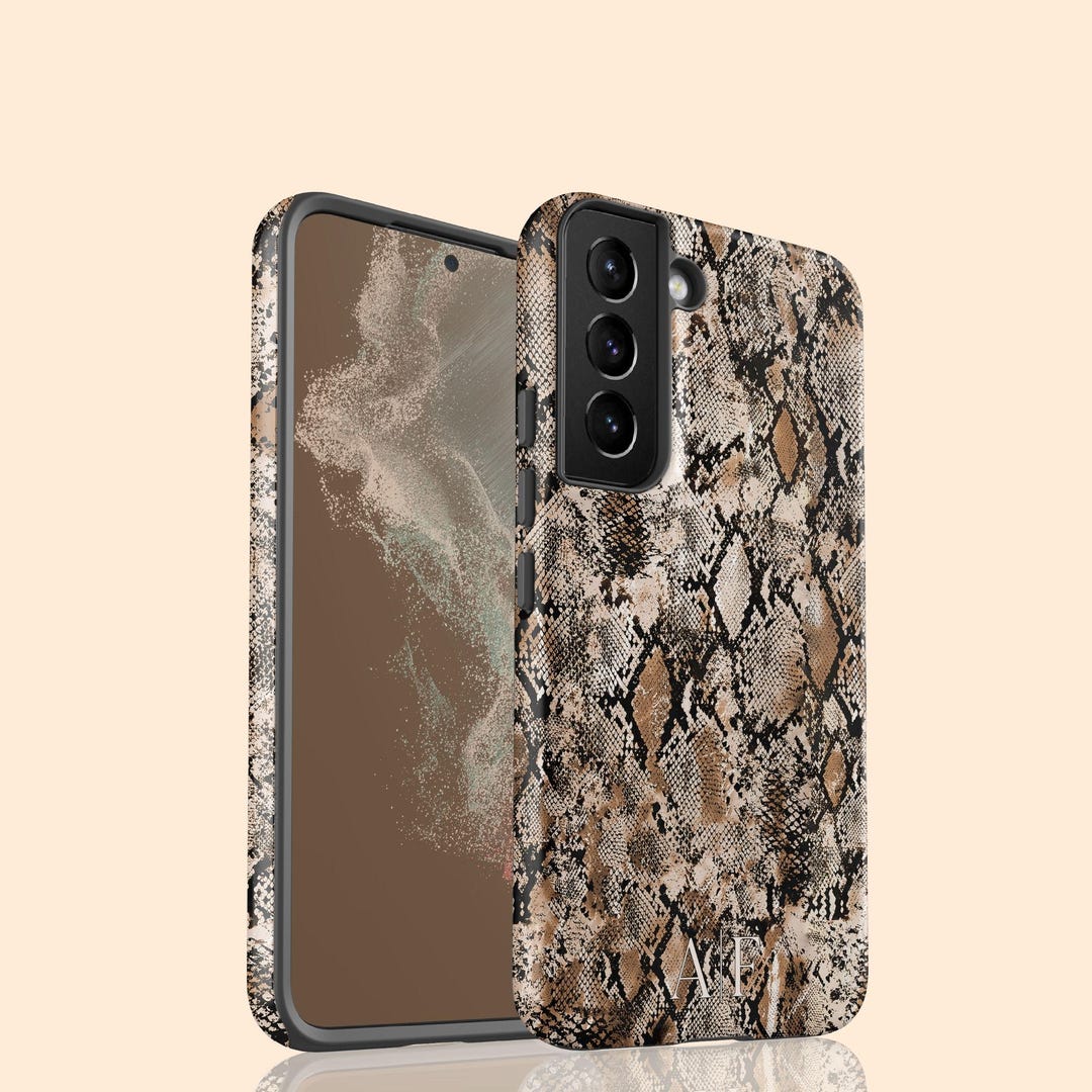 Personalized Python Snake Skin Initials Galaxy S26 Ultra Case, Custom ...