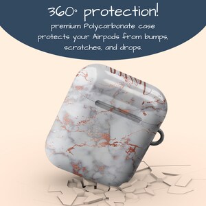 Artisticases Custom Name Marble Pattern Case for Airpods Gen 1 & 2 ...