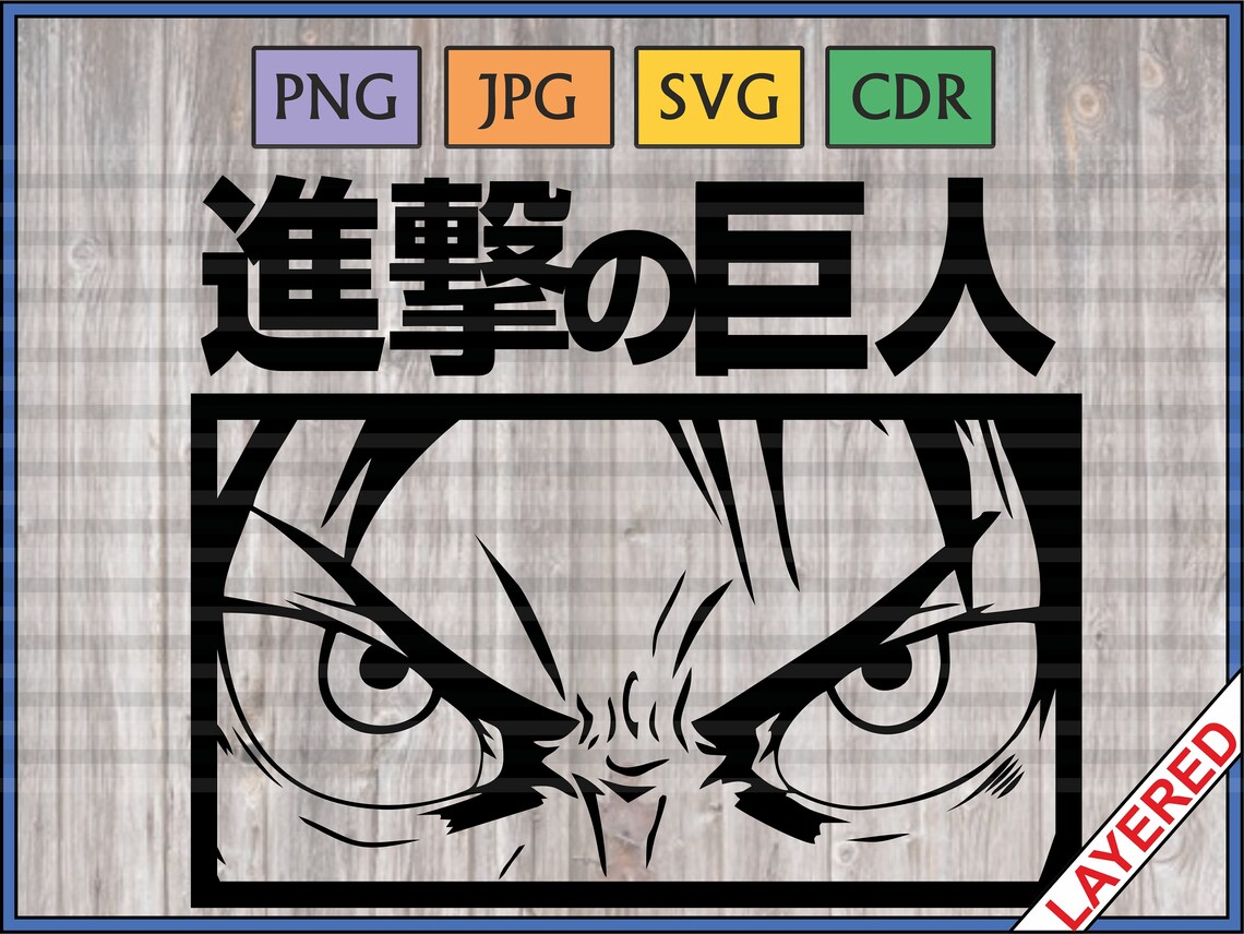 Shingeki no kyojin collection 51Hd Vector Png Jpg Svg Cdr | Etsy