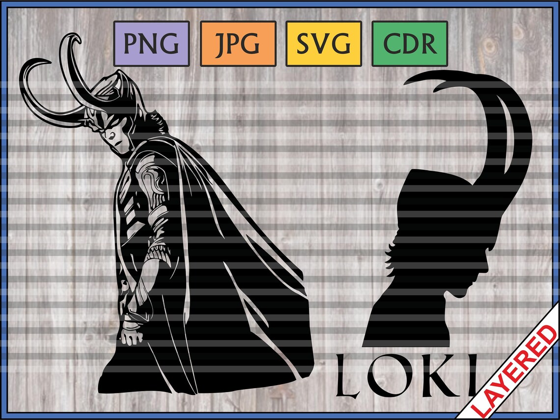 Loki bundle 15 layered vectors Instant download Perfect for | Etsy