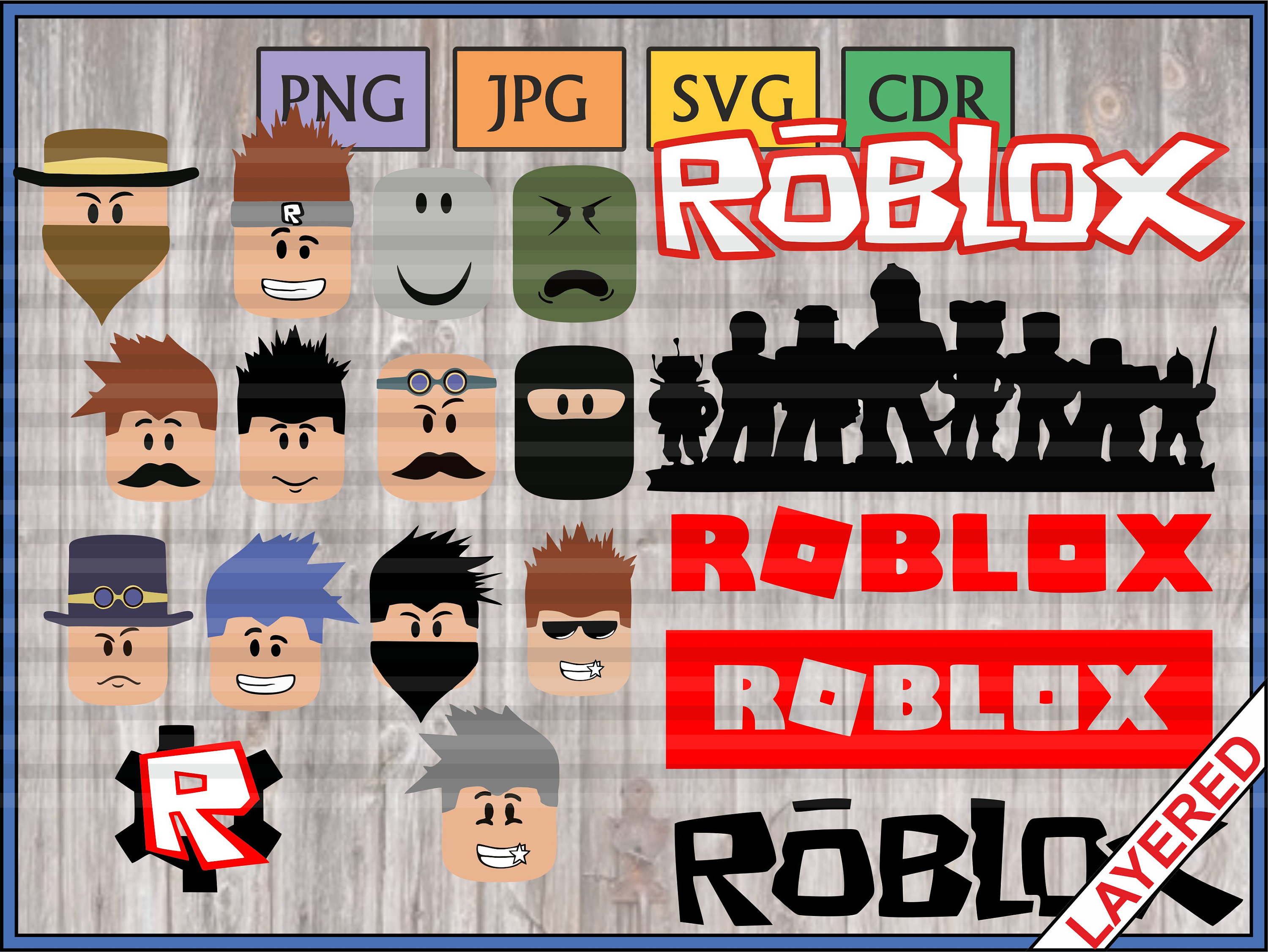 Roblox Vector Bundle 19 Designs Instant download perfect | Etsy