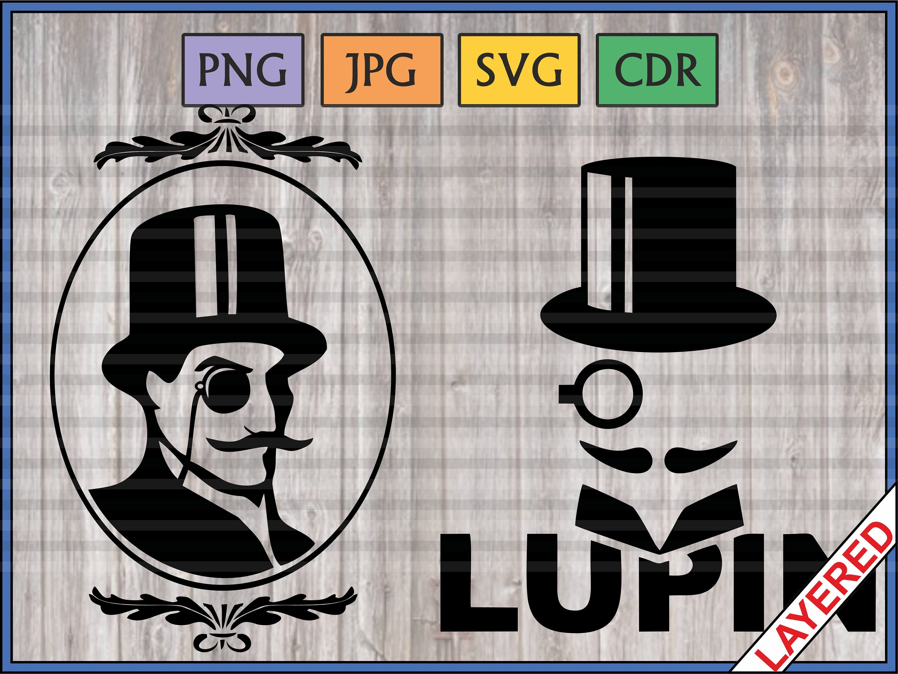Lupin Logo Design X 2 Vektor Png Svg cdr jpg Instant | Etsy