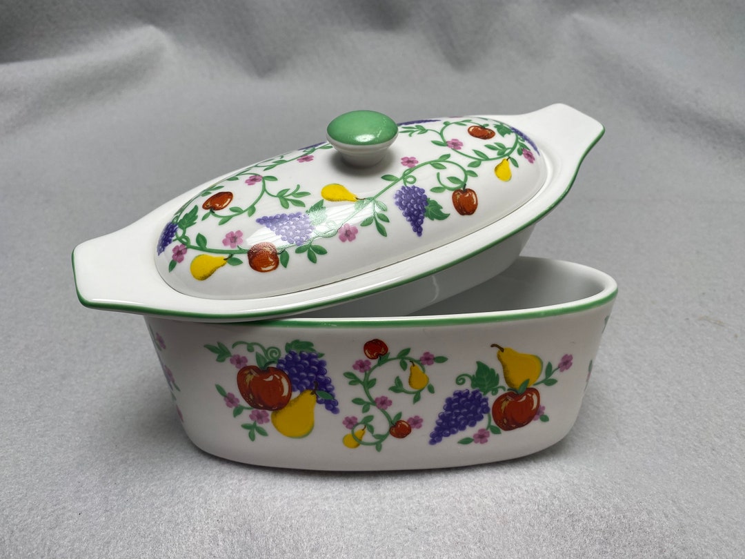 3 Piece Counter-top Butter Dish, Boat Uses Cold Water to Keep Butter ...