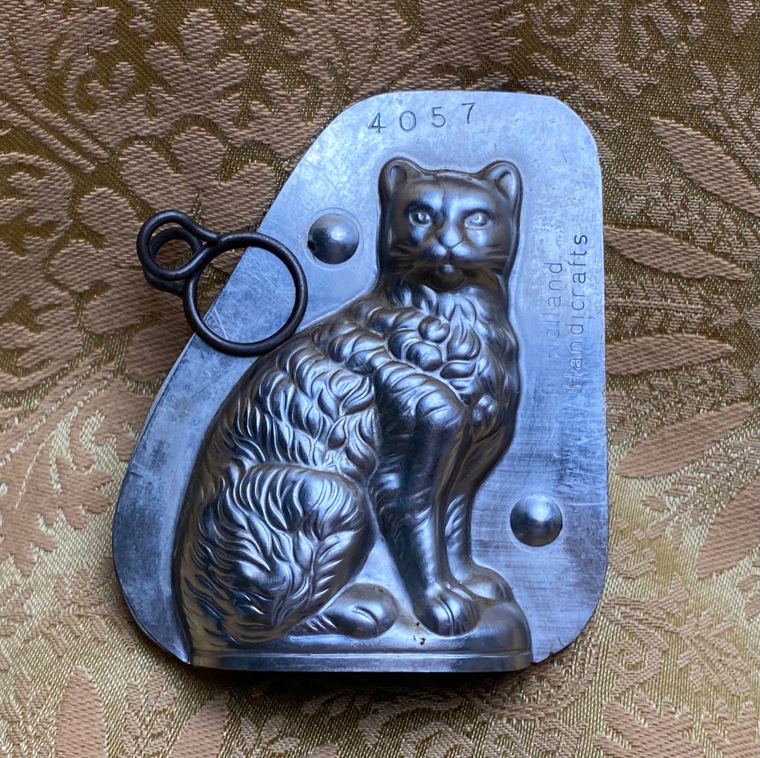 Vintage Cat Chocolate Mold Holland Handicrafts Tin Mold 4057 - Etsy
