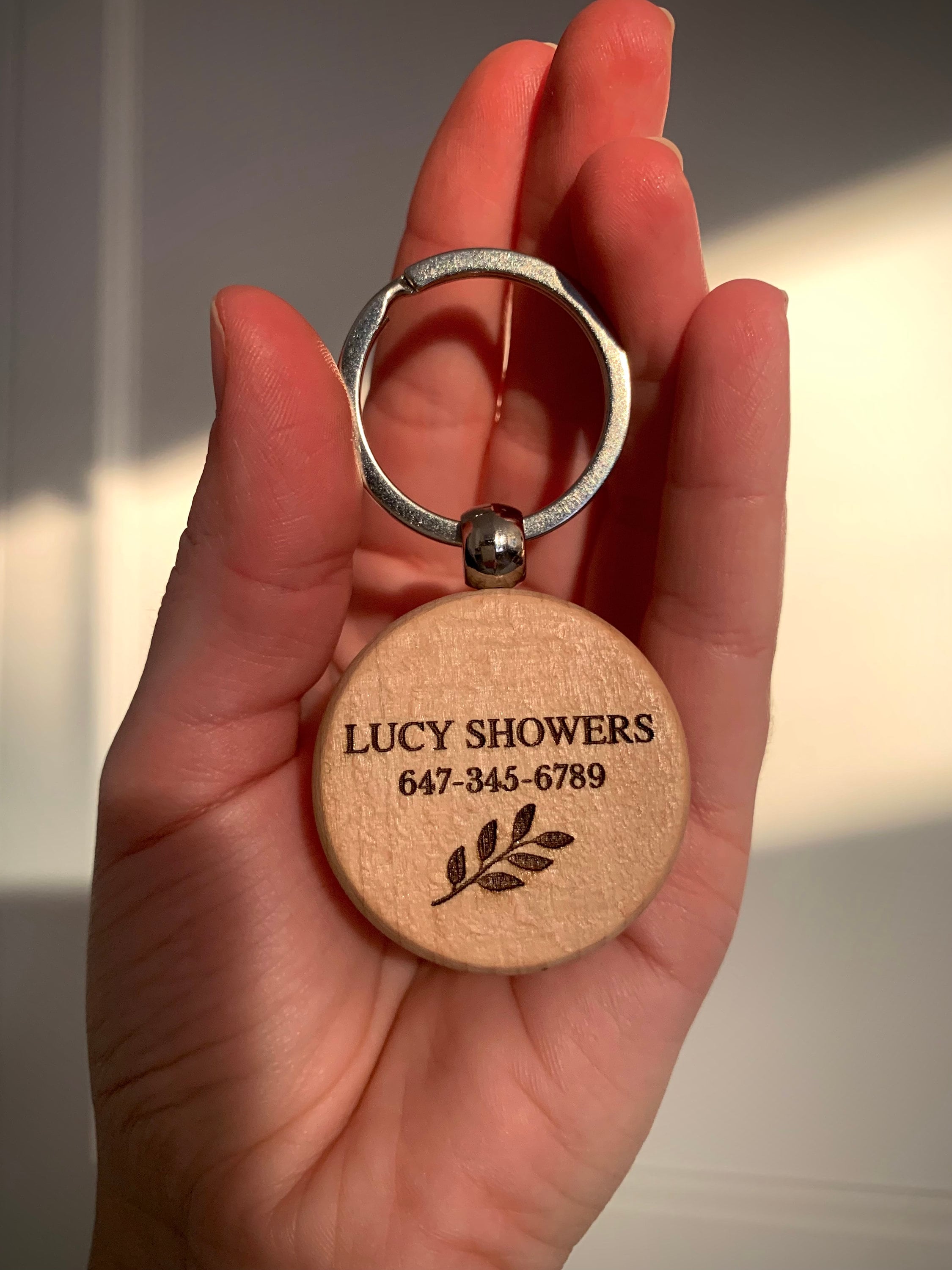 Wooden Engraved Keychain, Personalized Special Gift Key Chain, Small ...