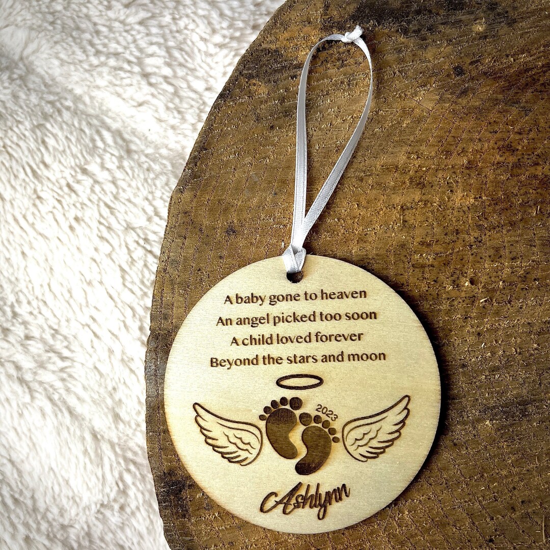 Personalized Baby Memorial Ornament, Infant Loss Gift, Baby Loss ...