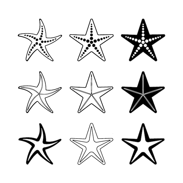 Starfish Svg - Etsy