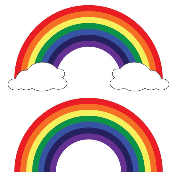 Abstract Rainbow Art - Etsy