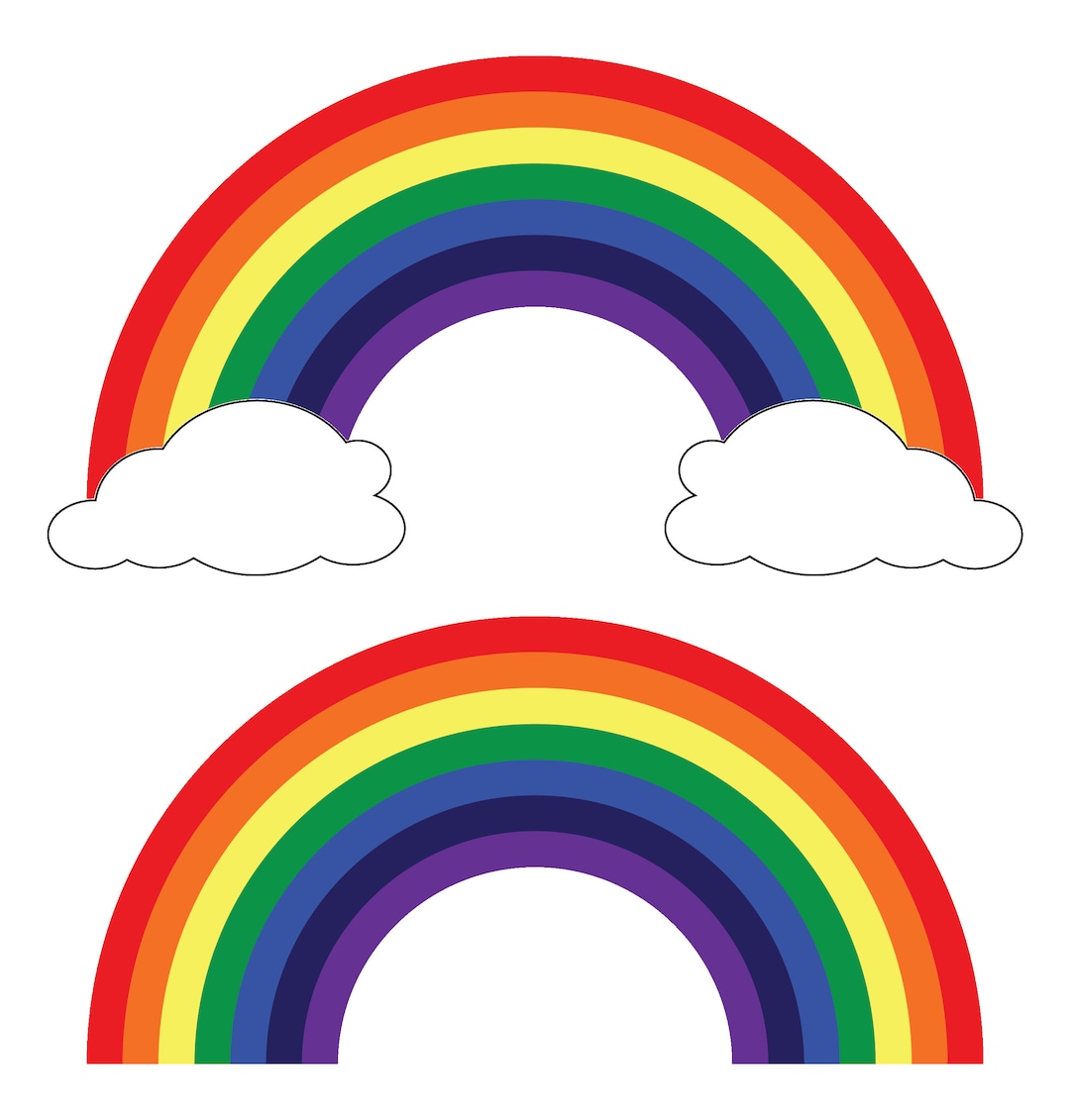 Rainbow, Rainbow Cricut, Rainbows, Rainbow Eps, Rainbow Svg, Cut File ...