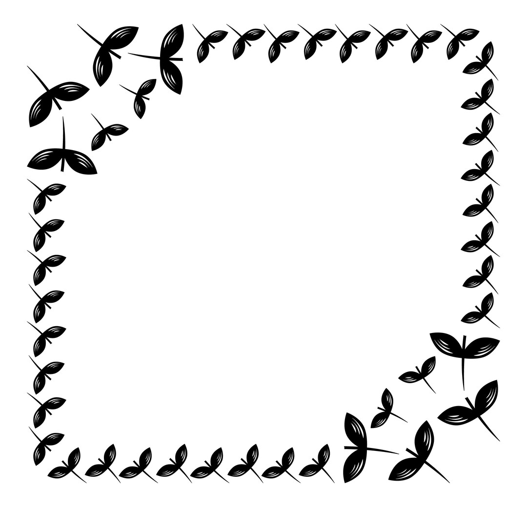 Leaf Border Svg Svg Leaves Border Svg Cricut Leaf Svg - Etsy Singapore
