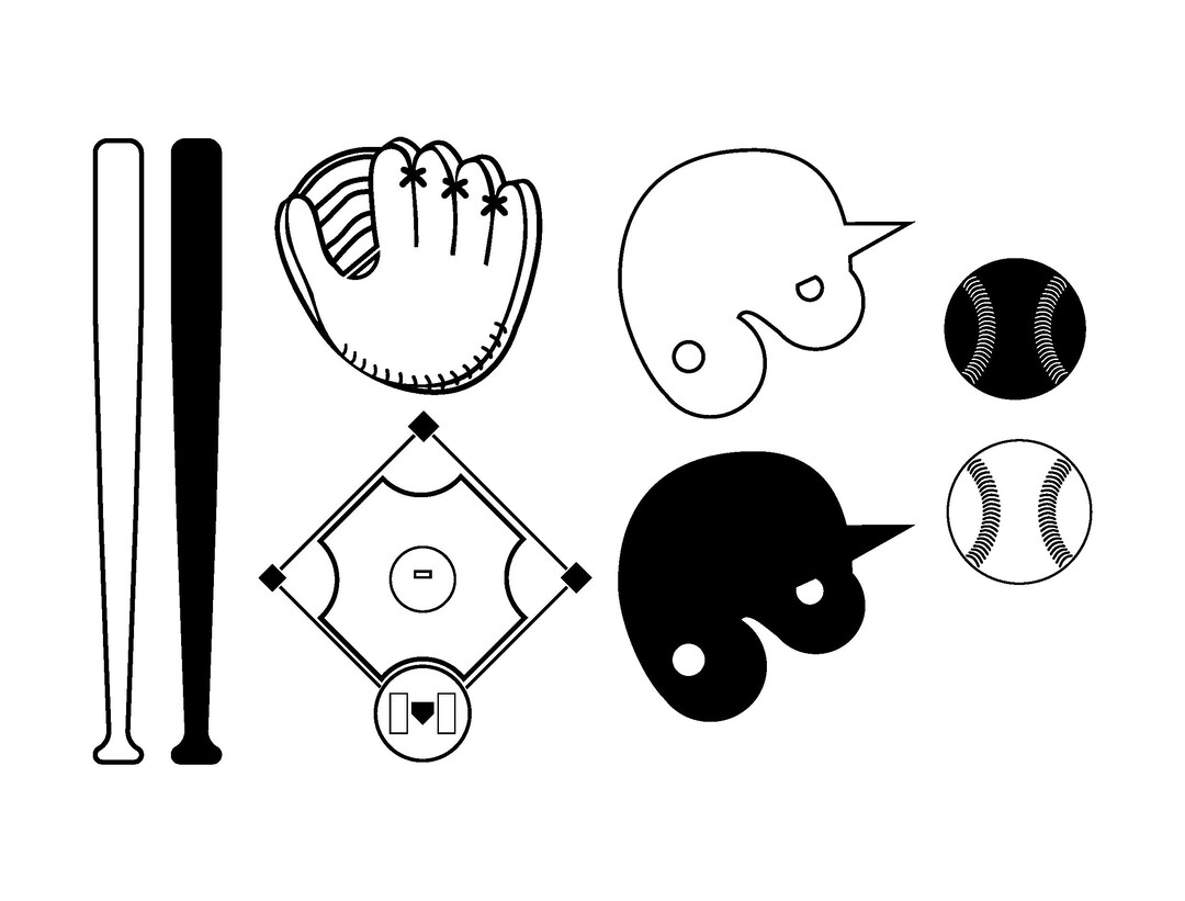 Baseball Svg, Baseball Silhouette, Cut File, Cricut Silhouette ...