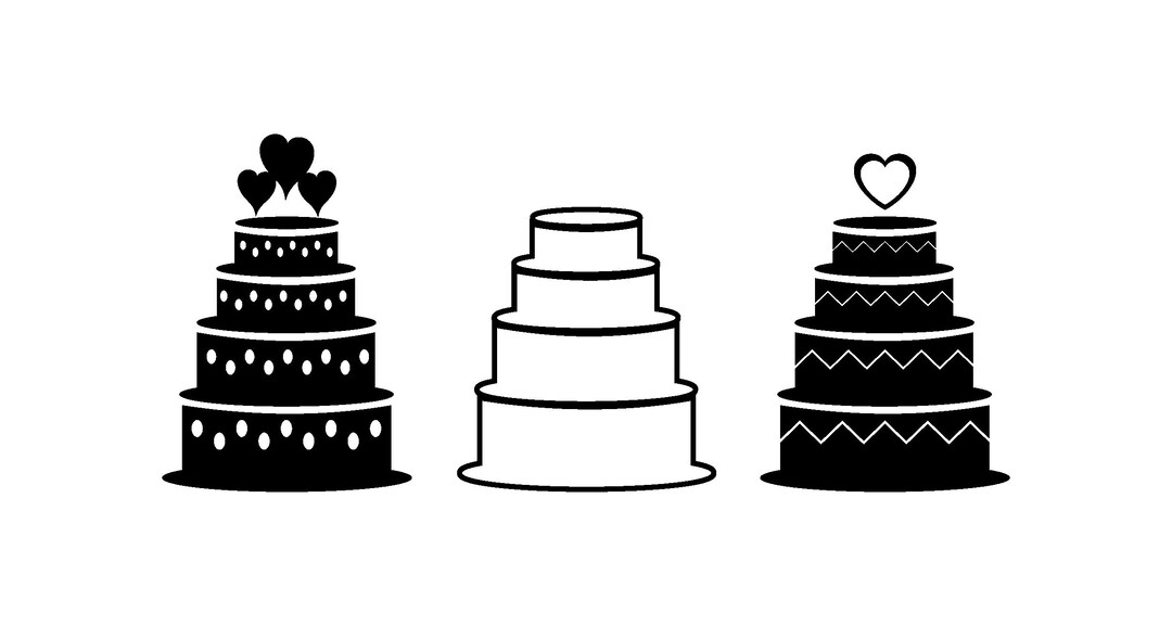 Wedding Cake Svg, Cake, Wedding Cake, Wedding Clipart, True Love ...