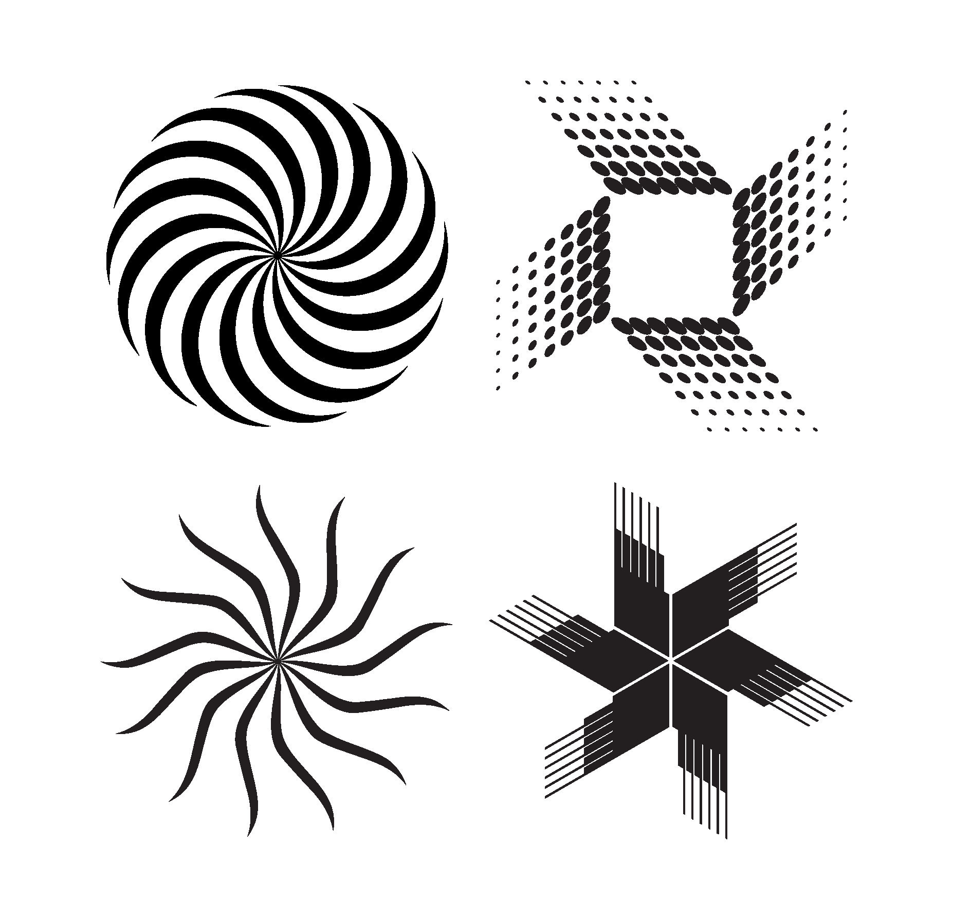 Spiral Svg, Abstract Squiggle, Squiggly, Curvy Lines, Monochrome ...