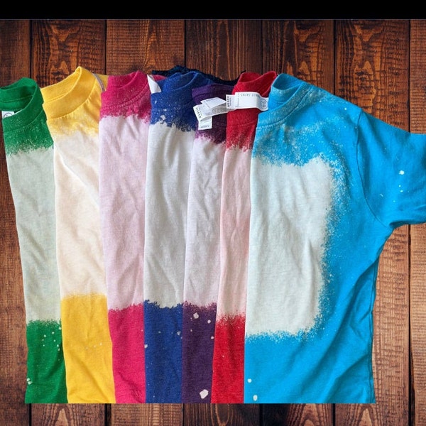Bulk Kids Bleached Sublimation Shirts - Etsy