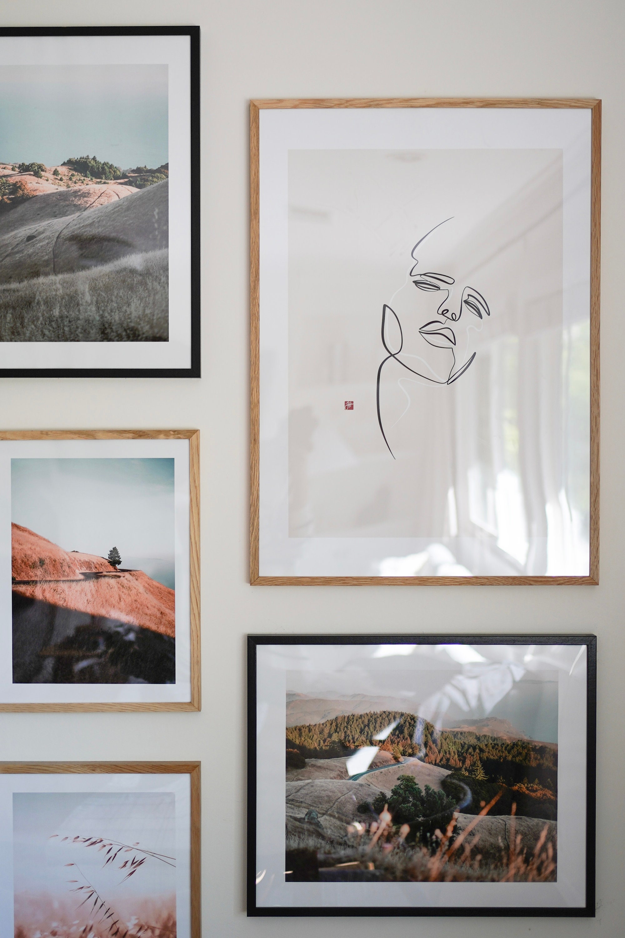 DIGITAL FILE, Line Art, Hand-drawn, Face, Fine Art, Minimalist, Modern ...