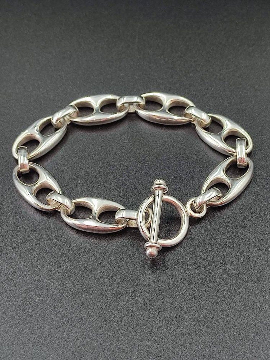 Ασημένιο βραχιόλι αλυσίδα άγκυρας.silver Anchor Chain Bracelet. - Etsy