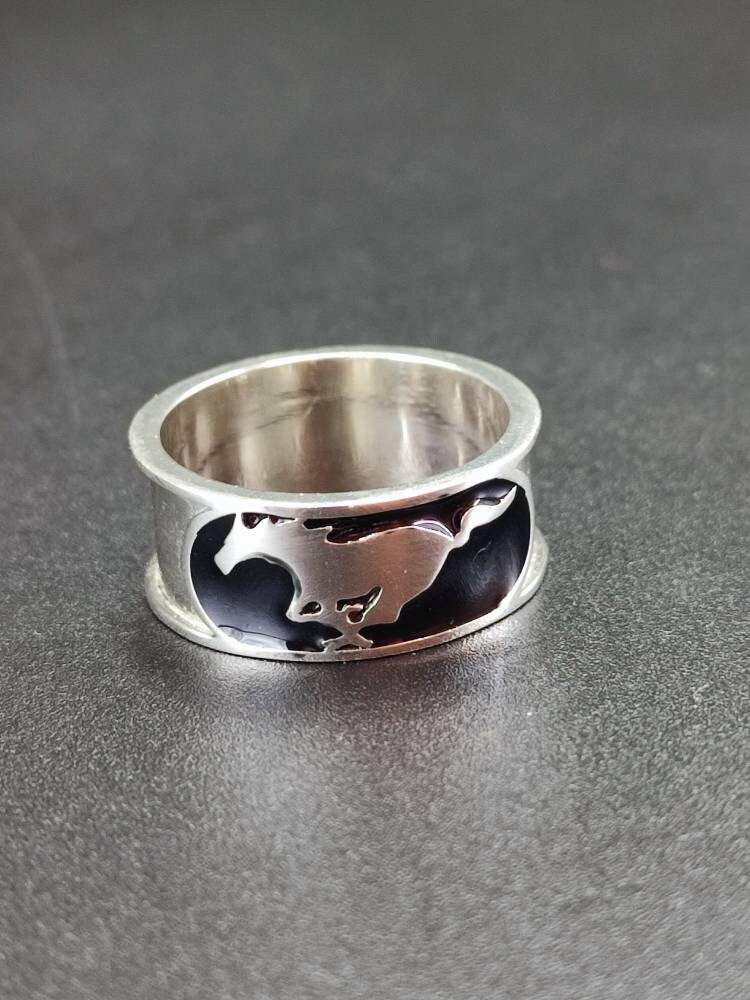 Δαχτυλίδι Ford Mustang οβάλ.ford Mustang Oval Ring. - Etsy