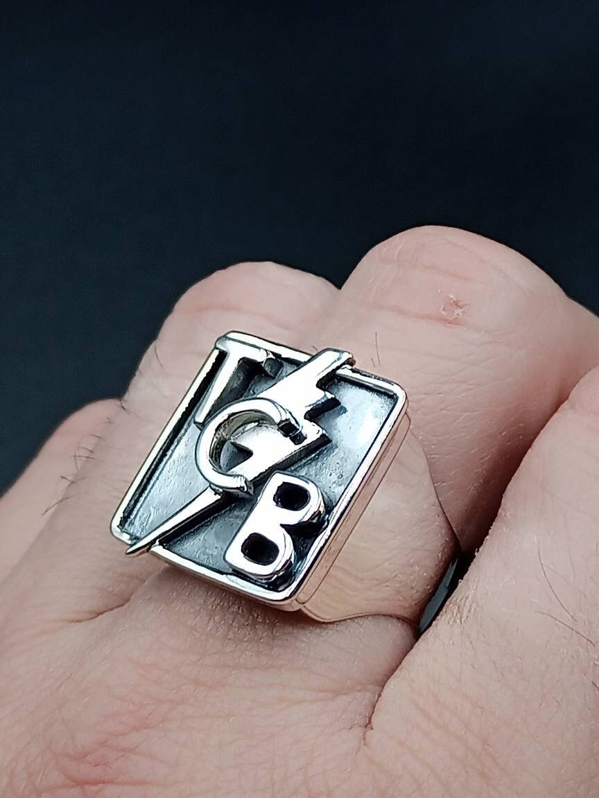 Δαχτυλίδι T.C.B. Elvis Presley. Ring T.C.B. Elvis Presley. - Etsy