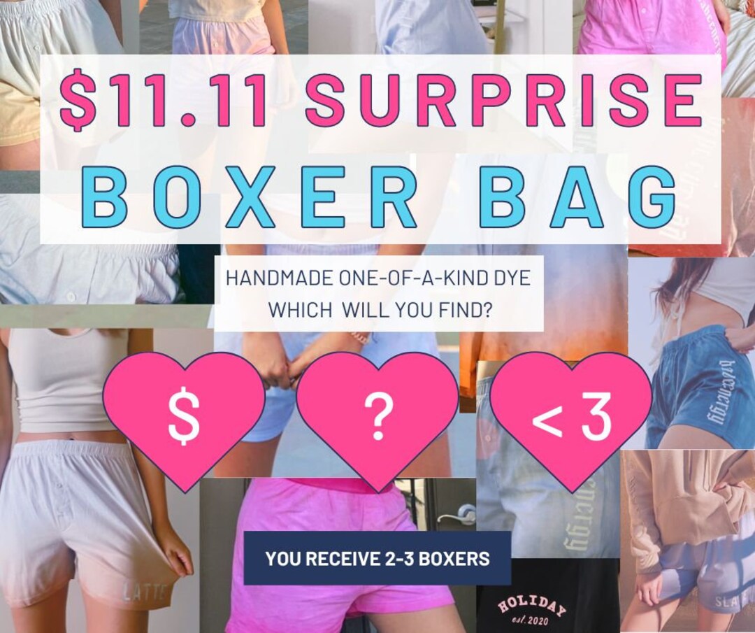 Mystery Handmade Boxers Set - Etsy