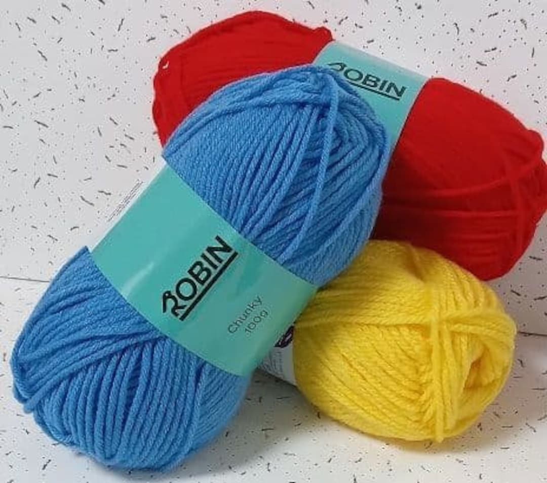 Robin Chunky Yarn 100g Great Quality Craft Knitting Crochet - Etsy