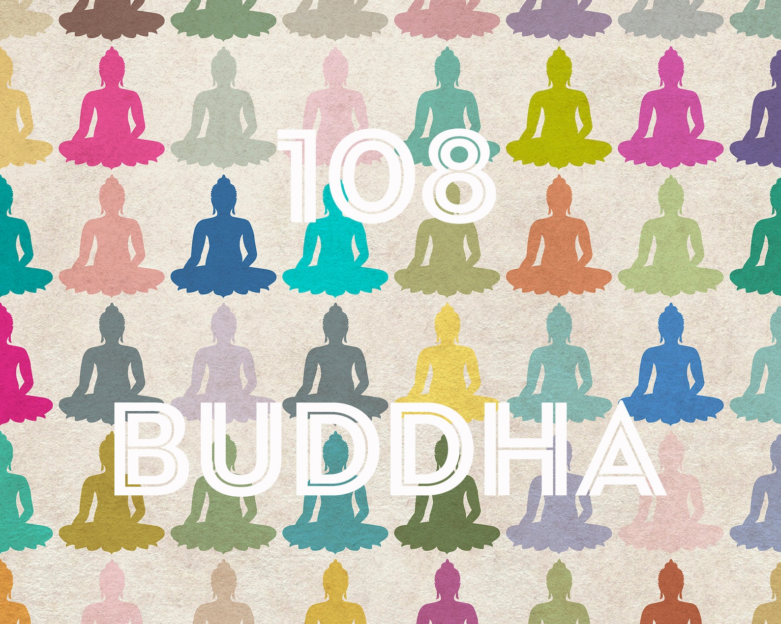 Buddha Wall Art 108 BUDDHA Shapes Buddha Print Yoga Poster - Etsy
