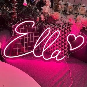 Custom Name Neon Sign for Kids Personalized Neon Sign for Bedroom ...