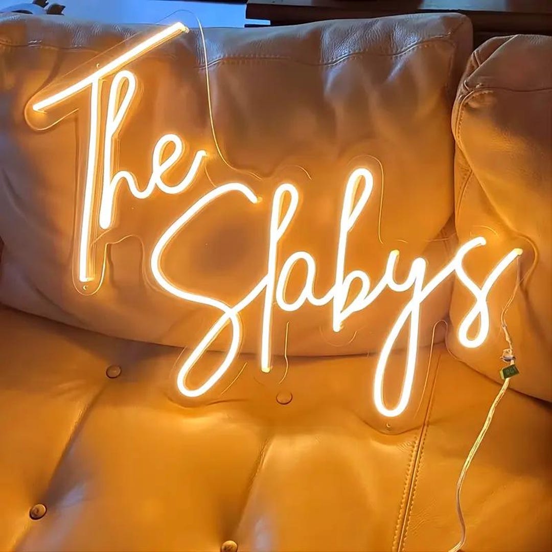 Custom Last Name Neon Sign | Family Name LED Light | Wedding Decor ...
