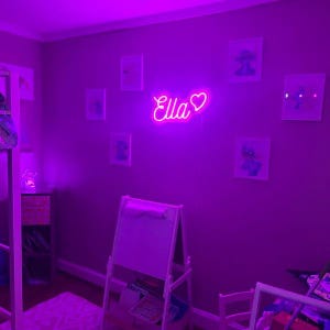Custom Name Neon Sign, Neon Sign, Neon Sign Bedroom, Neon Signs, LED ...