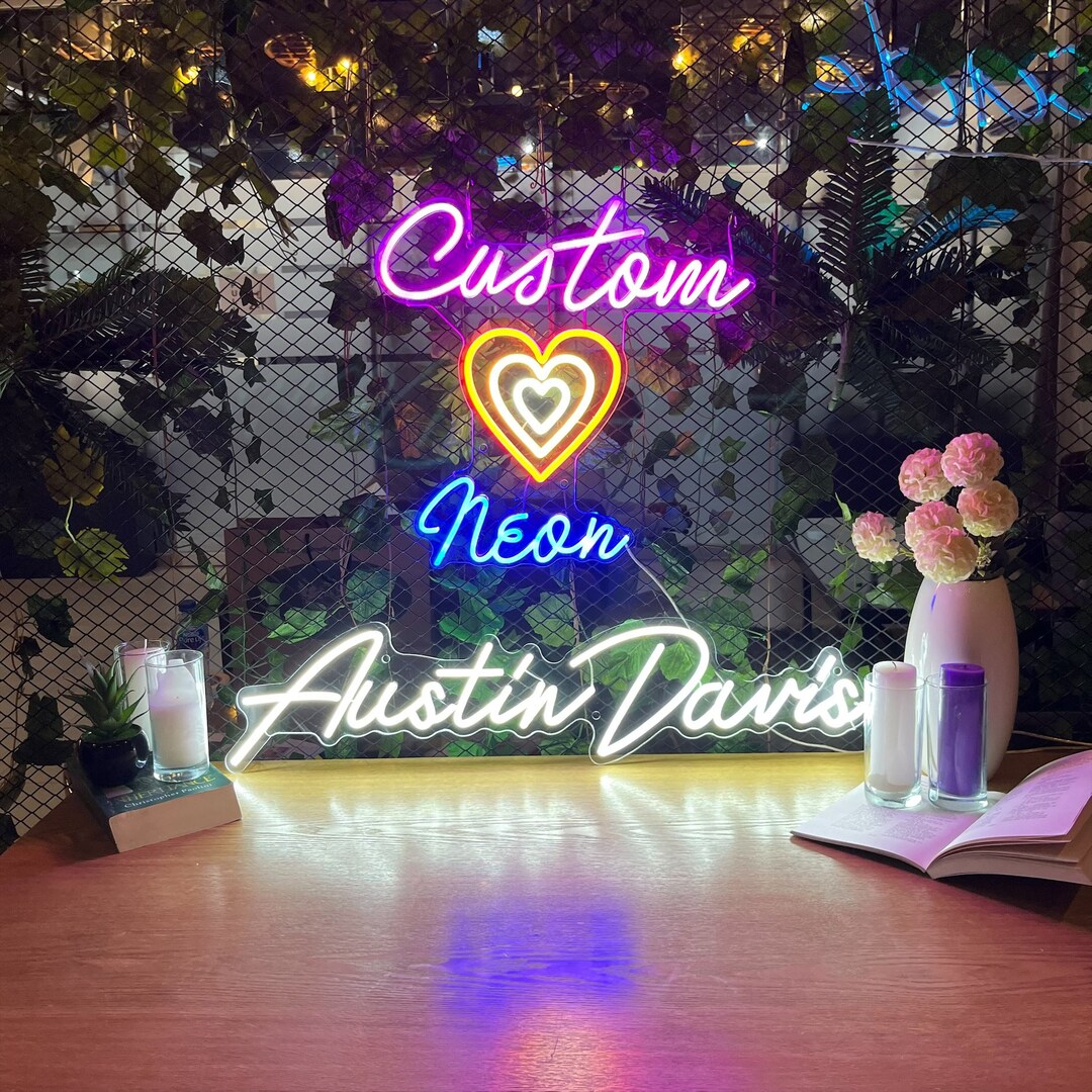 Custom Neon Sign | Neon Sign | Personalized Gifts | Wedding Signs ...
