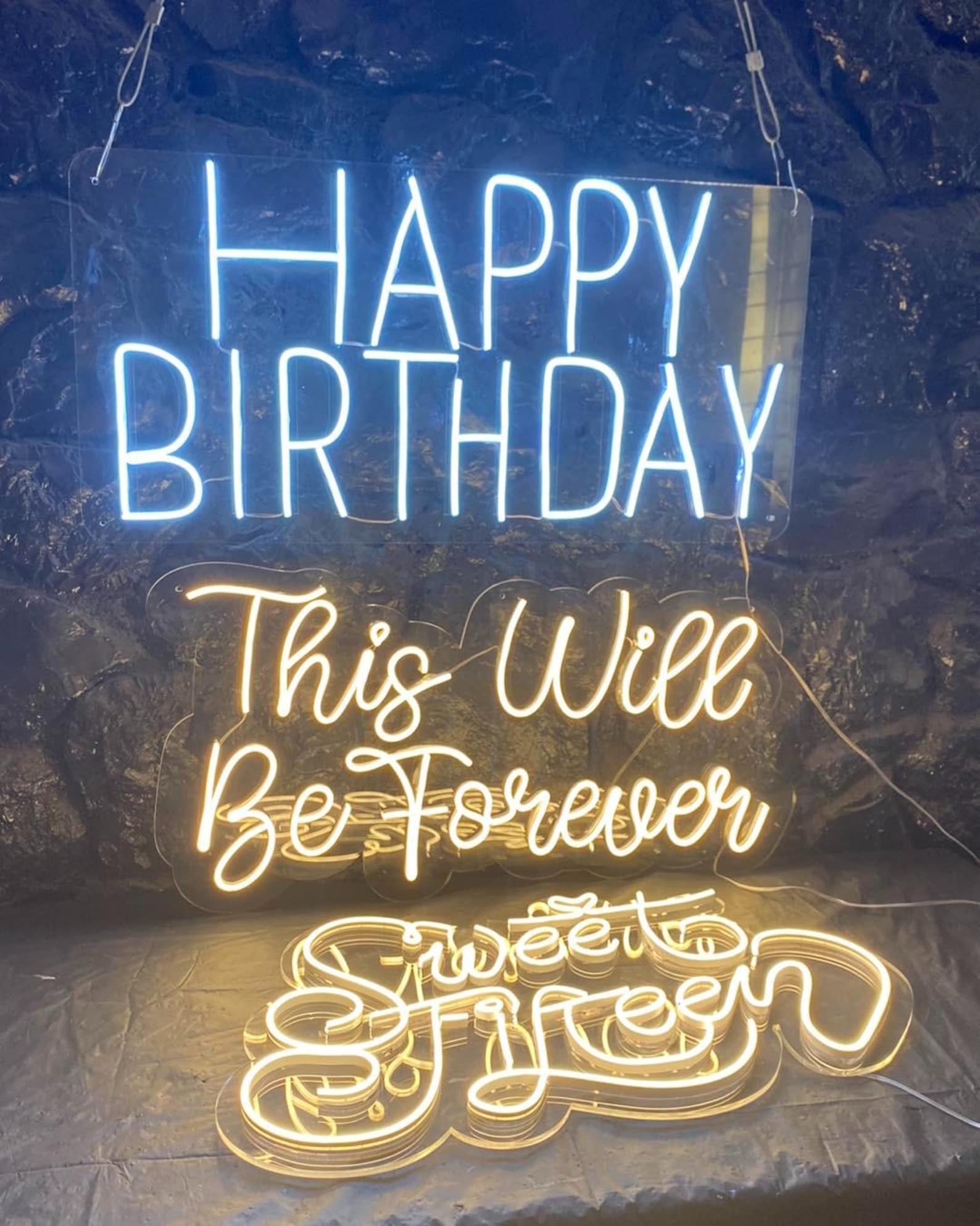 Custom LED Neon Sign for Birthday | Name & Age Light up Sign | Party ...