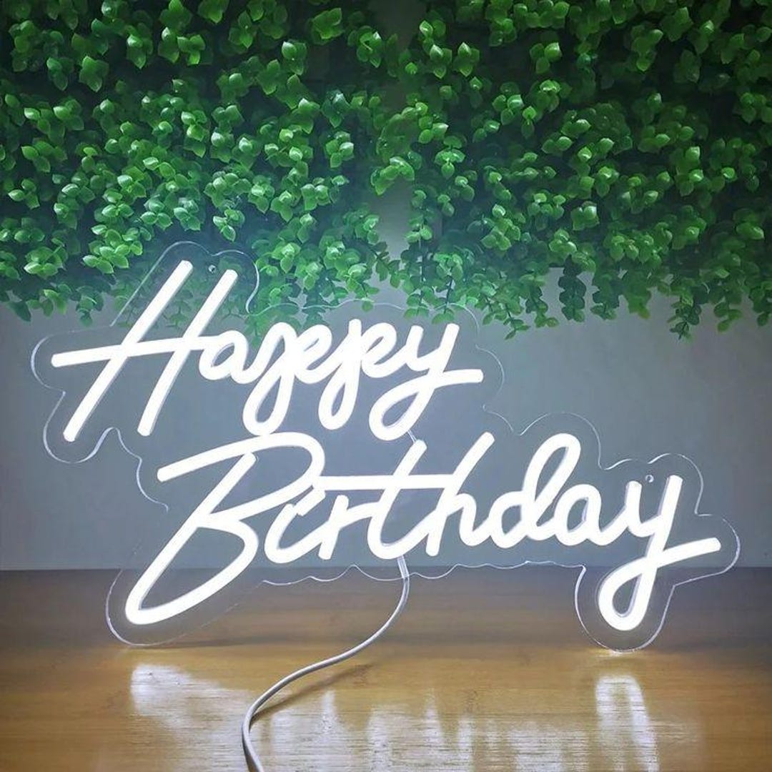 Custom Birthday Neon Sign, Personalized LED Birthday Sign, Custom LED ...