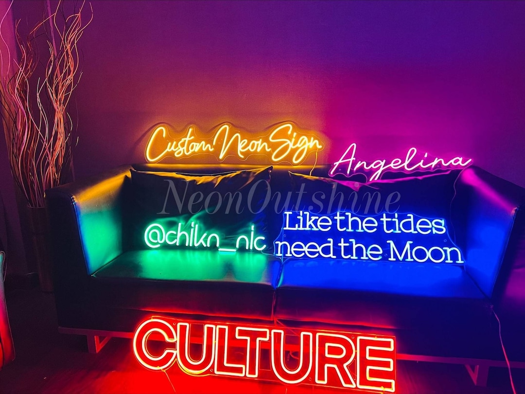Custom Name Neon Sign | Neon Light Sign | Personalized Neon Decorations ...