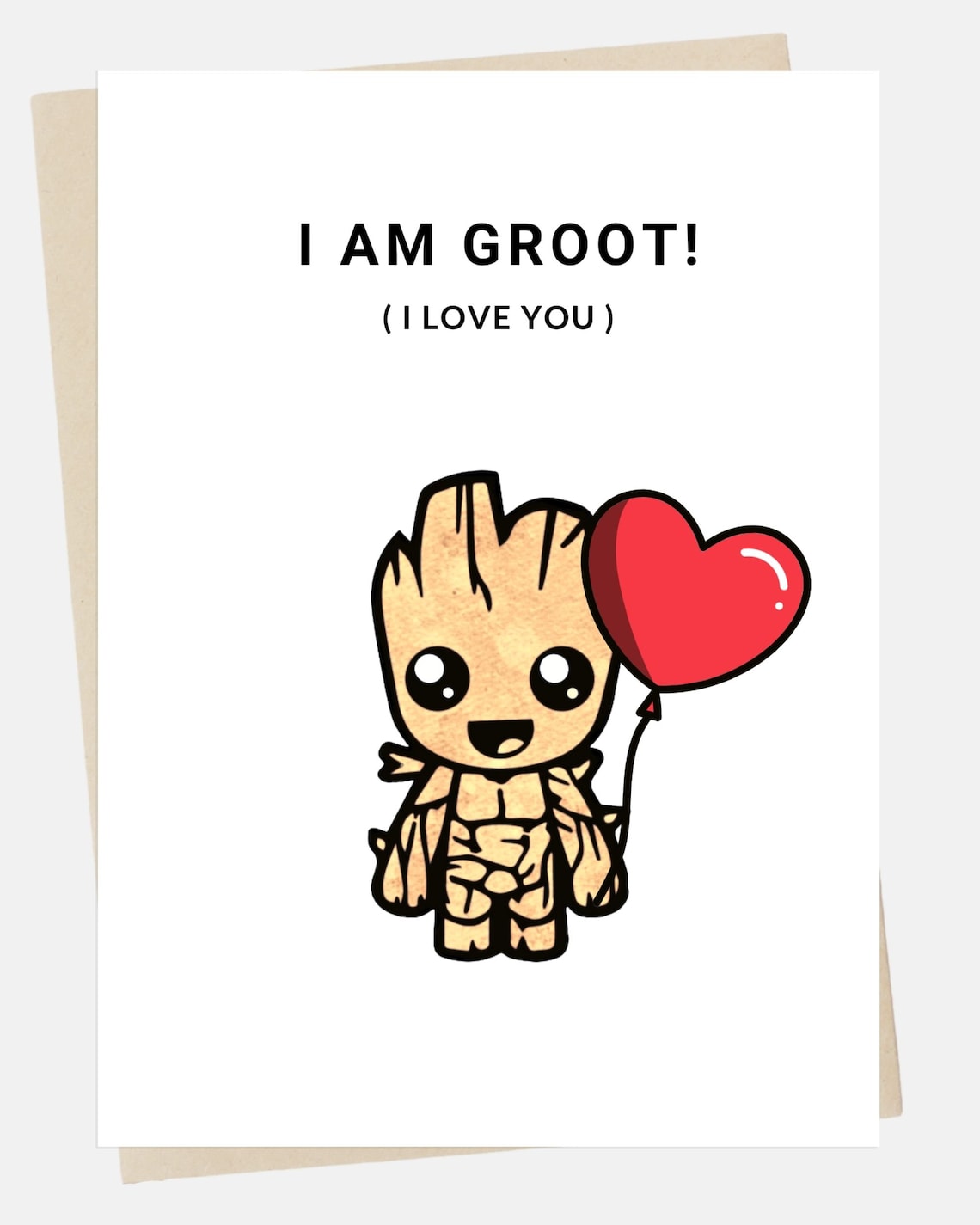 I Am Groot. I Love You Marvel Guardians of the Galaxy - Etsy Canada