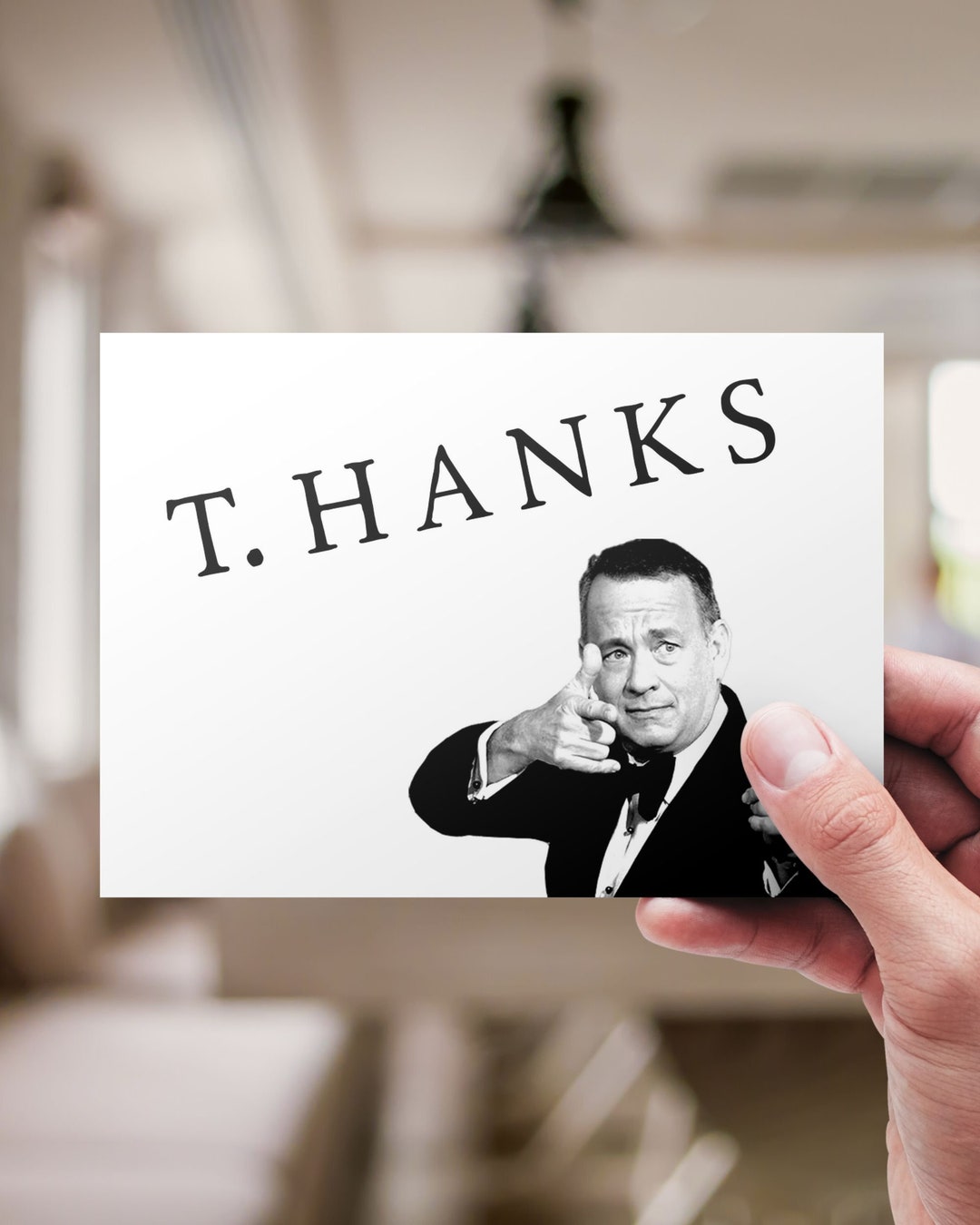 T. Hanks Funny Tom Hanks Thank You Card - Etsy
