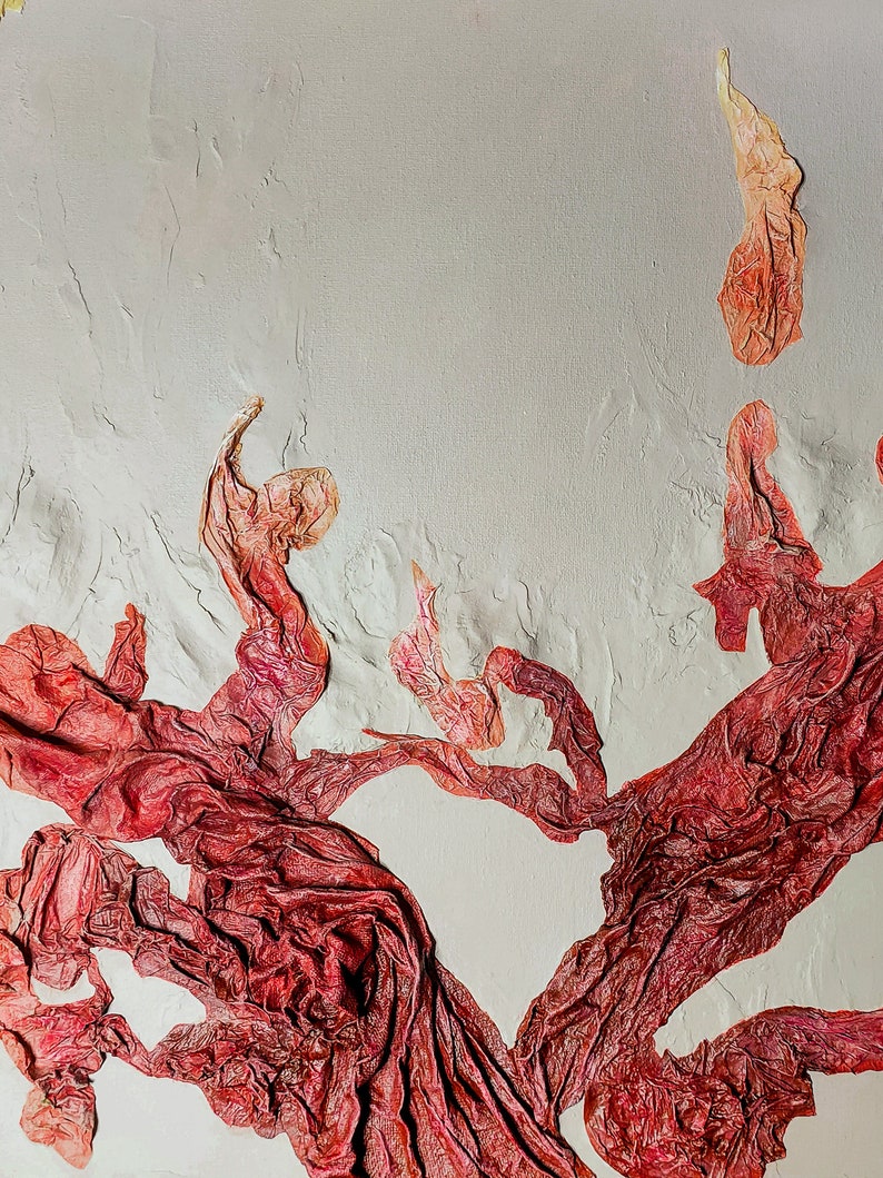 3D Structure Art, Pale Rose Painting, Medium Size Painting, Perfect ...