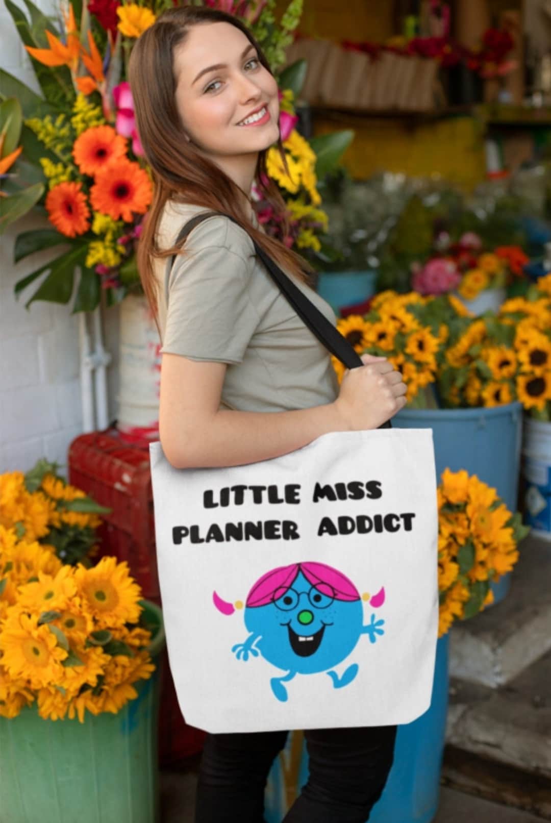 Little Miss Customizable Tote or Shirt Personalized Mr. Men Inspired ...