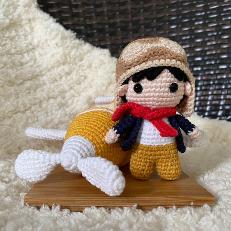 Le Petit Prince | the Little Prince (pilot) + Airplane - Amigurumi - Etsy