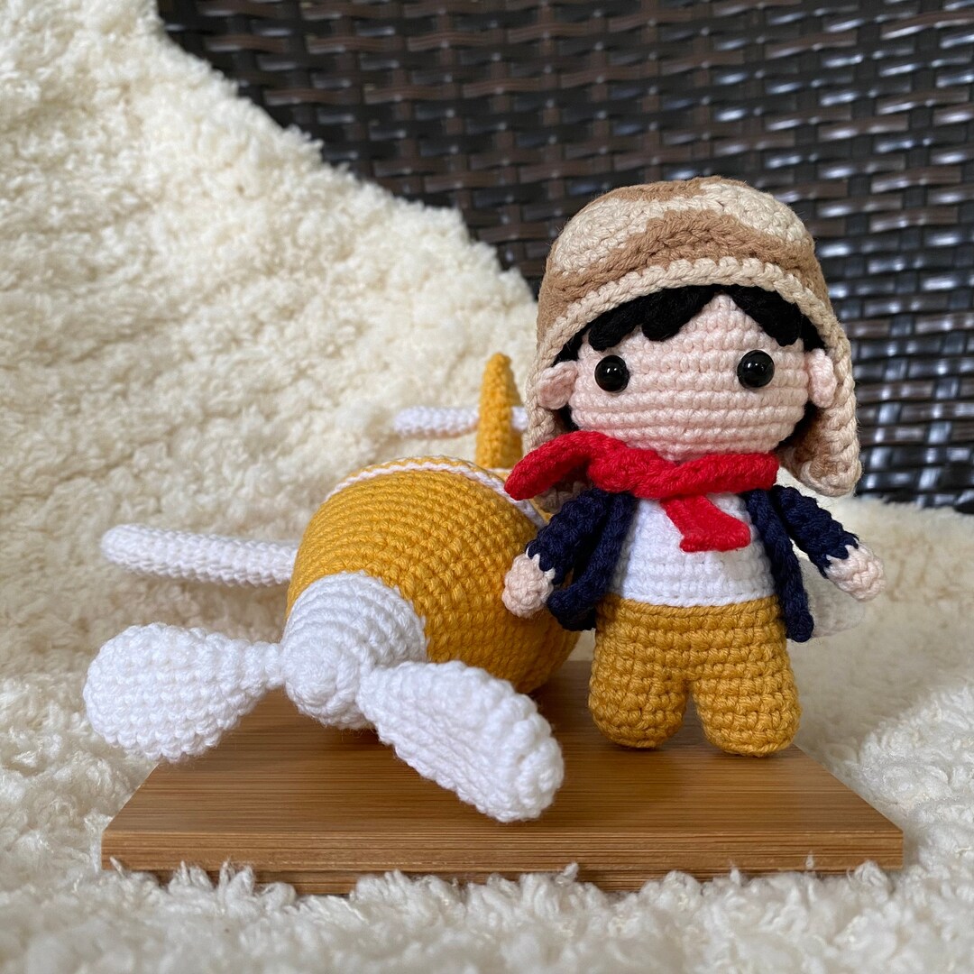 Le Petit Prince | the Little Prince (pilot) + Airplane - Amigurumi - Etsy