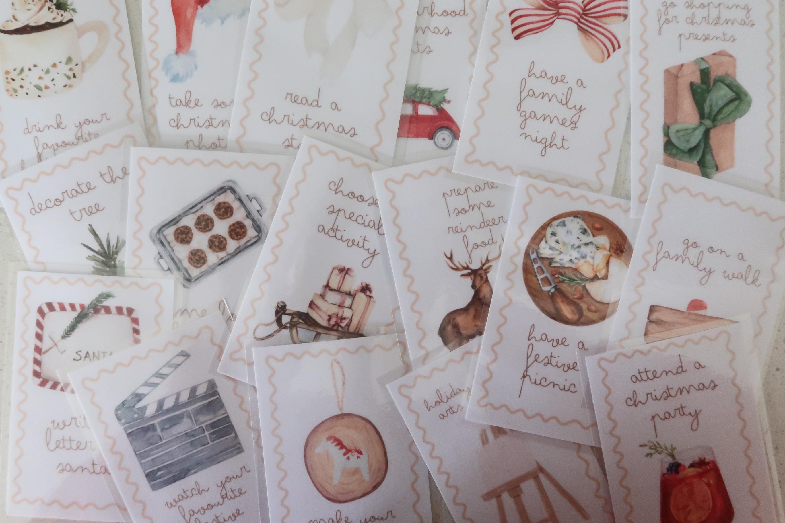 32 Advent Calendar Activity Cards Printable, Christmas Countdown ...