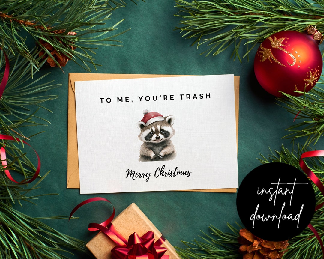 Friend Christmas Card | Printable Holiday Card | Funny Holiday Card ...