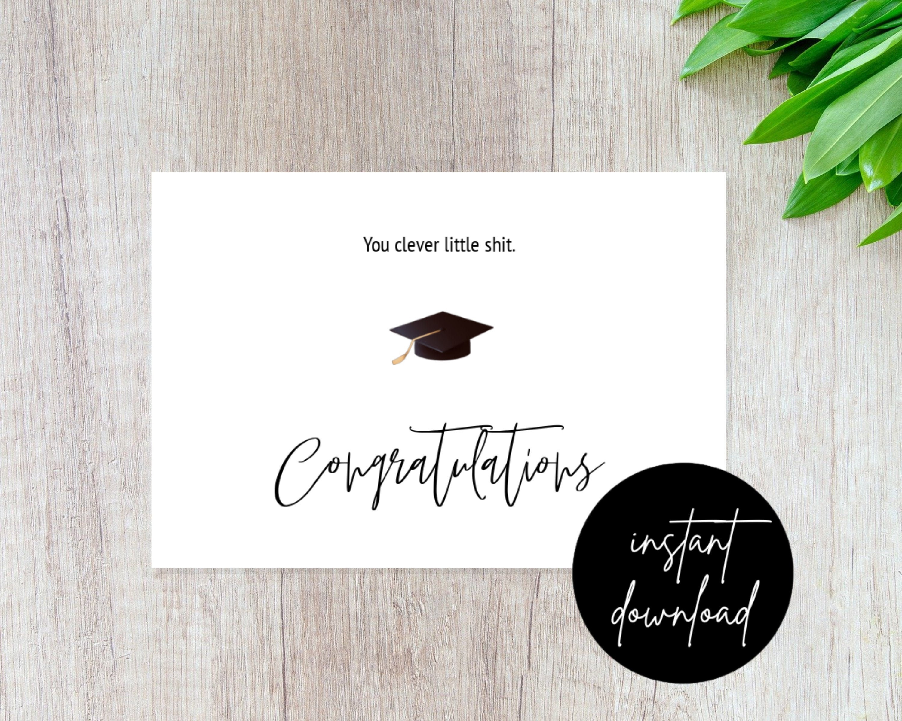 Funny Graduation Card | Funny College Graduation Gift | High School ...